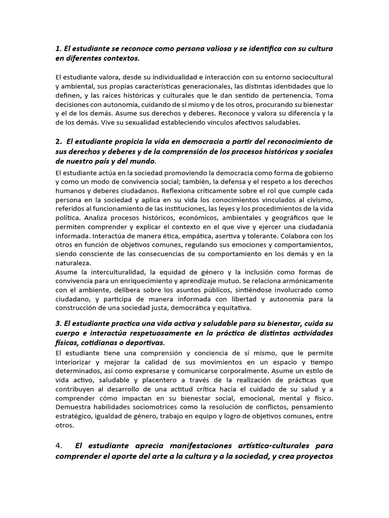 Perfilll Estu | PDF | Aprendizaje | Sociedad