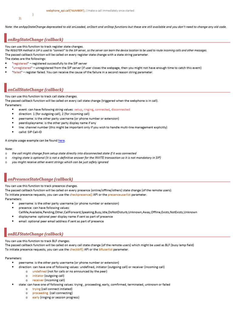 Onregstatechange (Callback) : Registered Unregistered Failed | Download ...