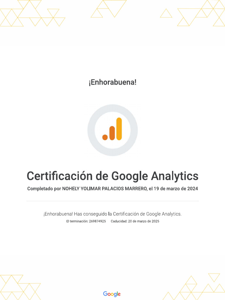 Certificado Online de Google Analytics 4 | PDF