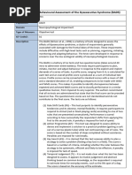 Brief2a Self Report Form Interpretive Report Sample | PDF | Cognition | Behavioural Sciences