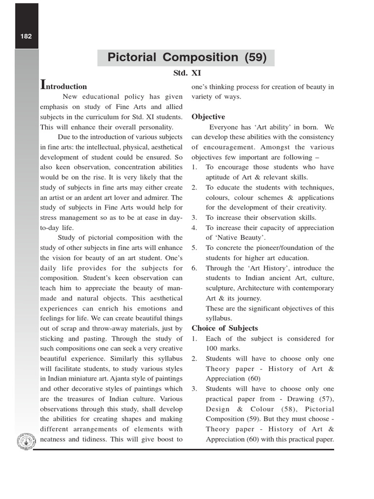 Pictorial Composition (59) : Ntroduction | PDF | Paintings | The Arts
