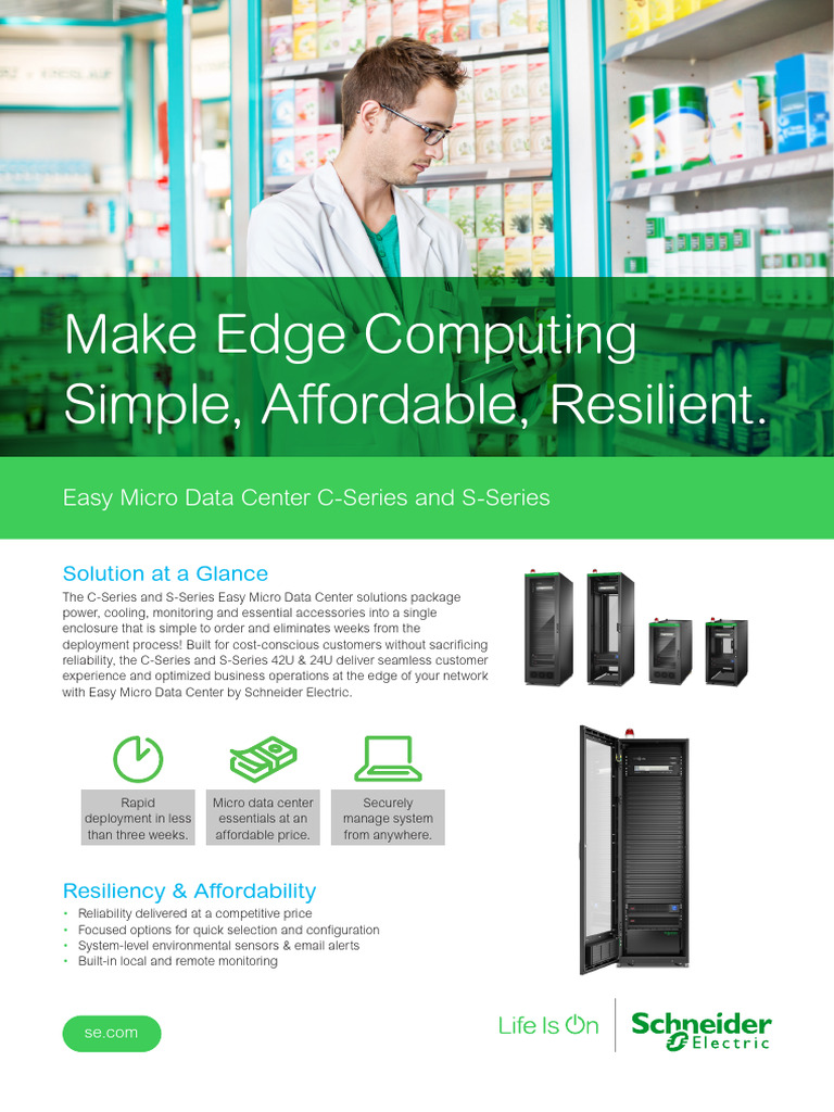 Easymicrodatacenter Europe Scseries Brochure Pdf Data Center Door