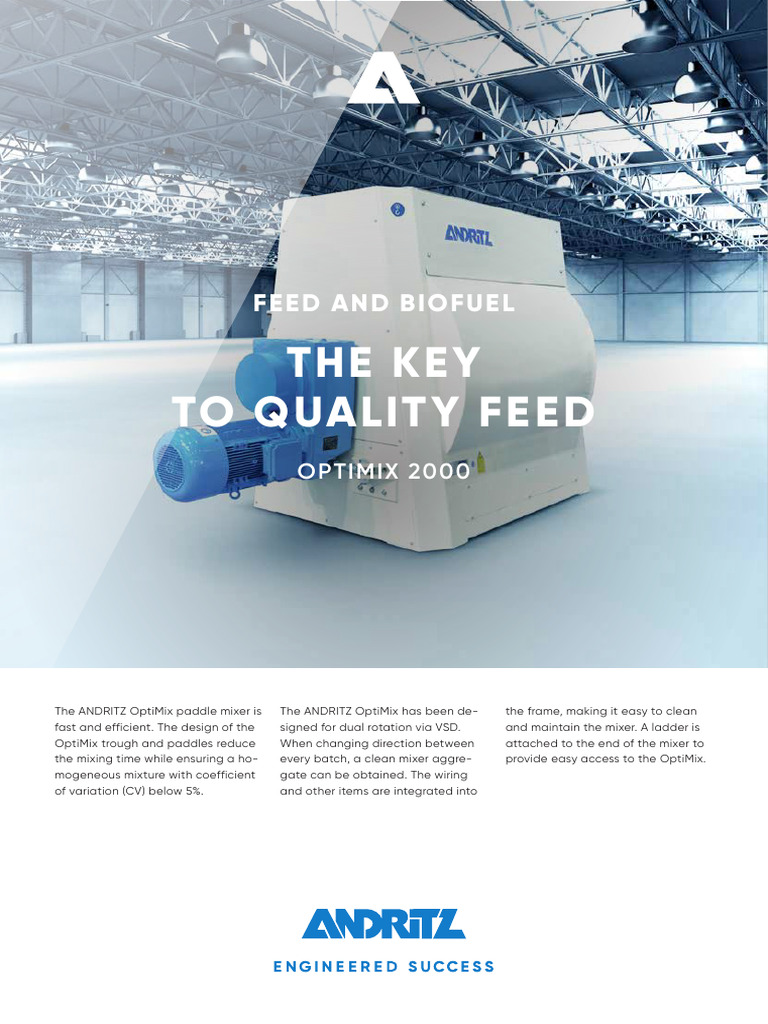 Andritz Optimix 2000 Datasheet en Data | PDF