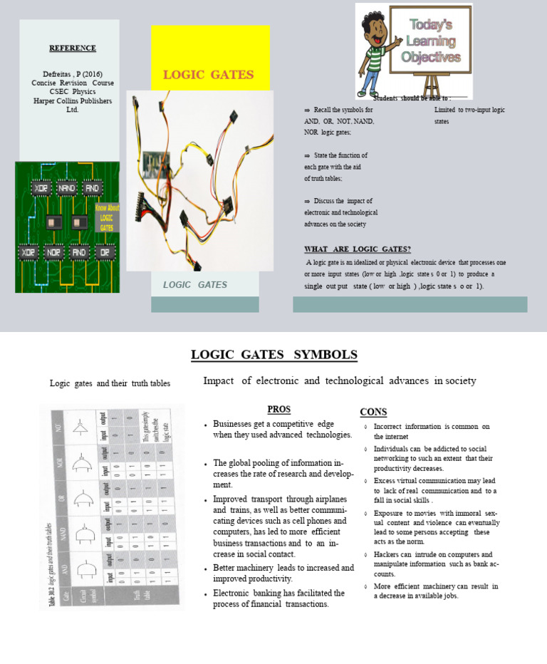 BROCHURE ONE - Logic Gates | PDF | Logic Gate | Computing