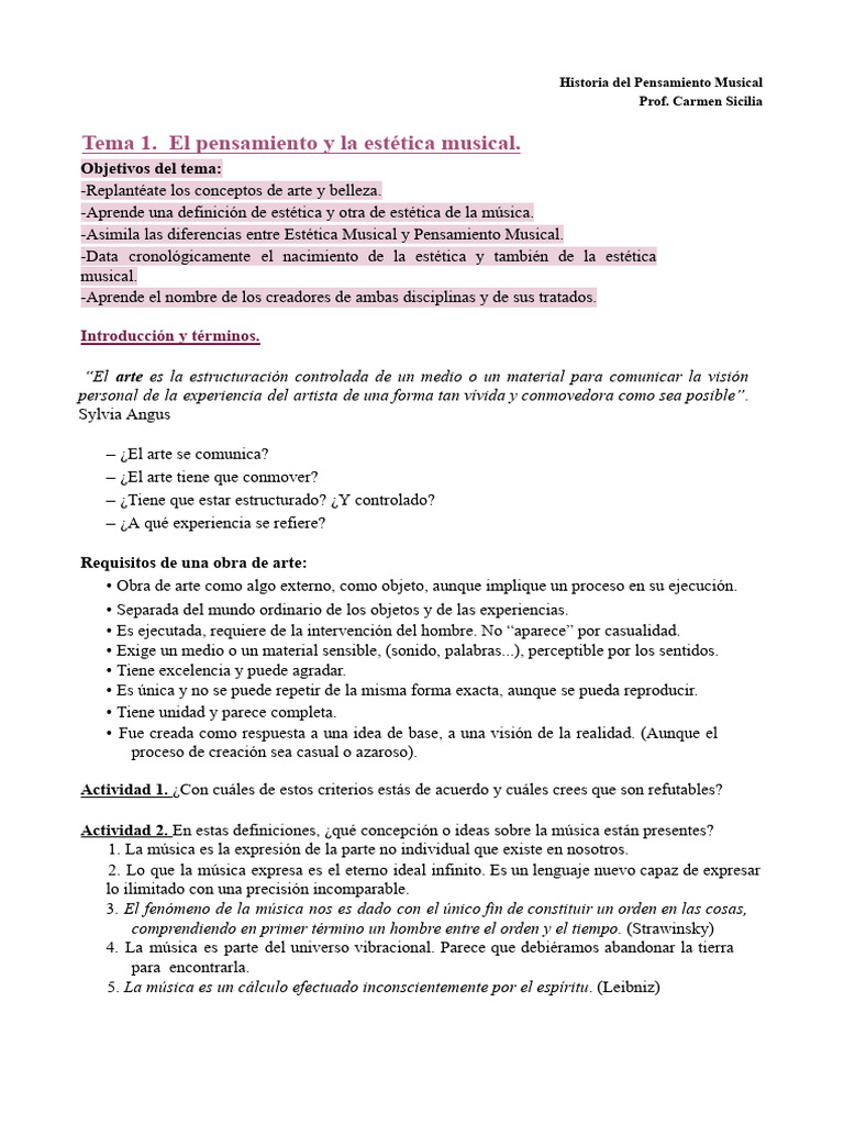 Tema 1. Introducción | PDF | Estética | Belleza