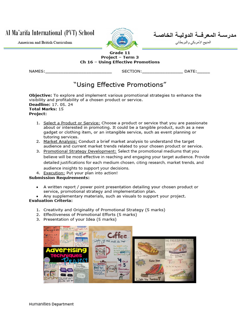 Project For Grade 11 - Term 3 - Updated | PDF