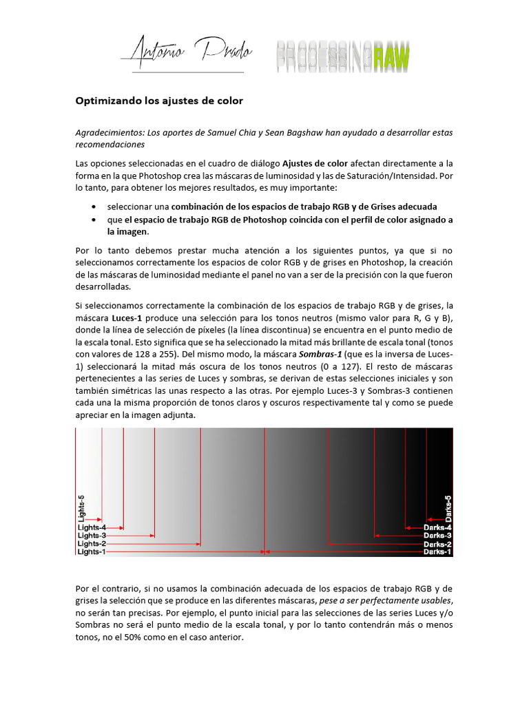 Optimizando Los Ajustes de Color Tony Kyper | PDF | Color | Modelo de ...