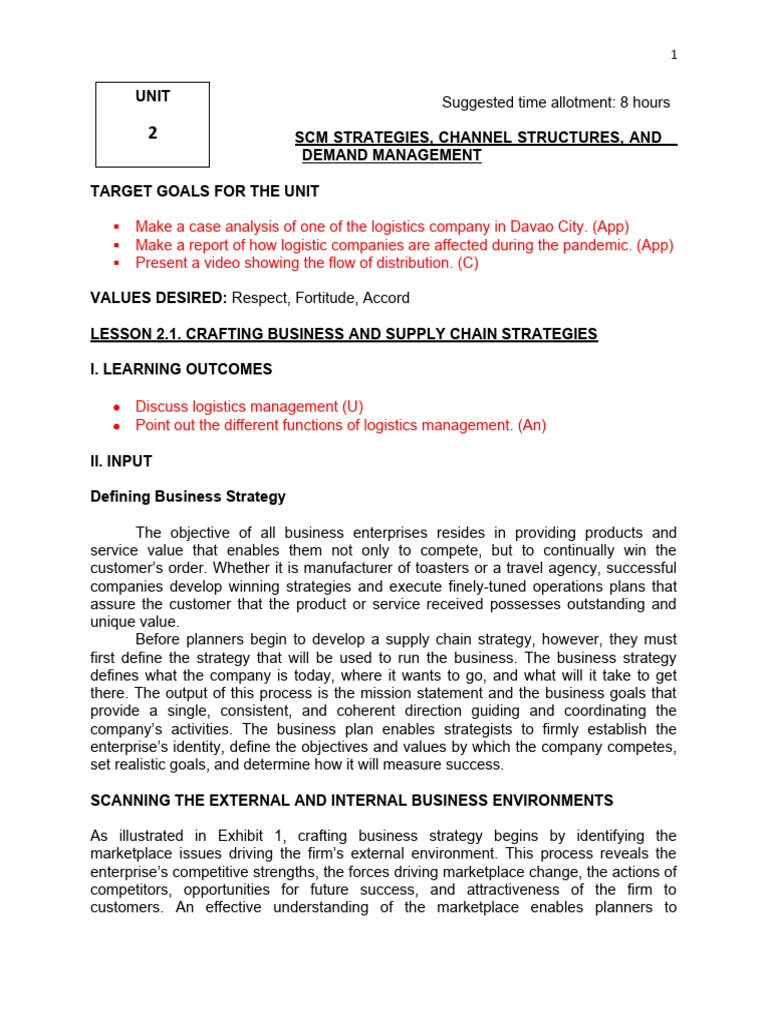Distribution Management Module Finals | PDF | Strategic Management ...