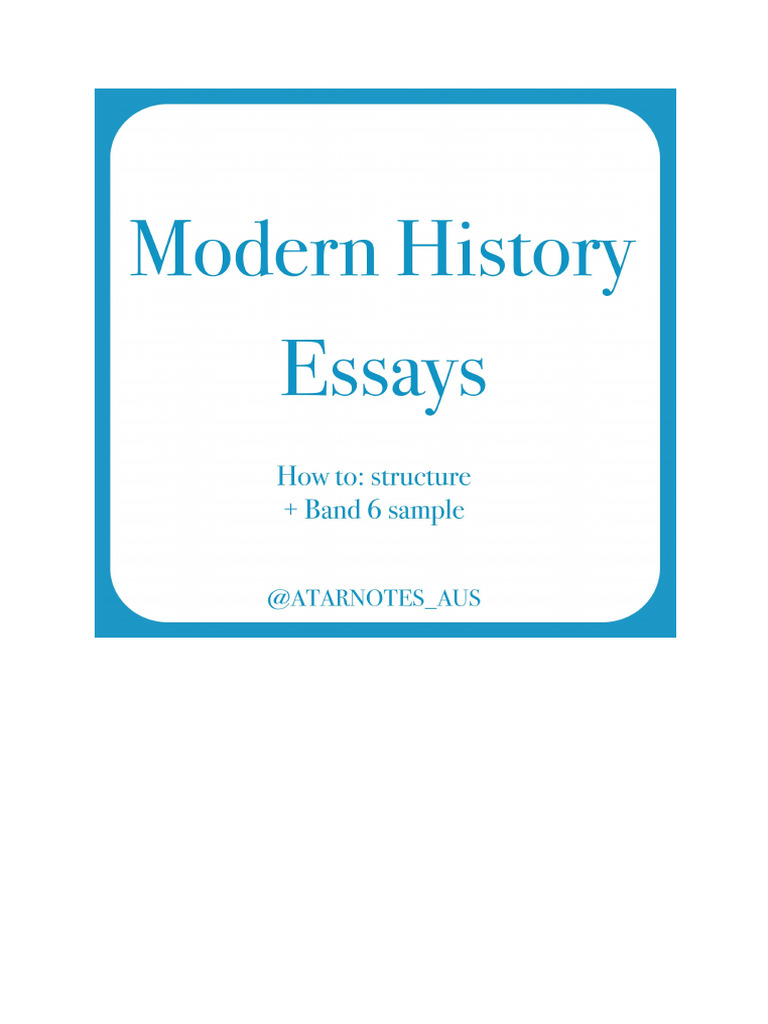 Modern History Essay Structure | PDF
