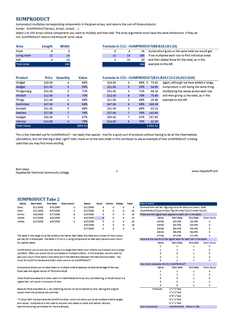 Sum Product | PDF | Computer Programming