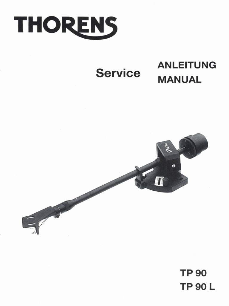 Thorens TP90 Owners Manual 3 | PDF
