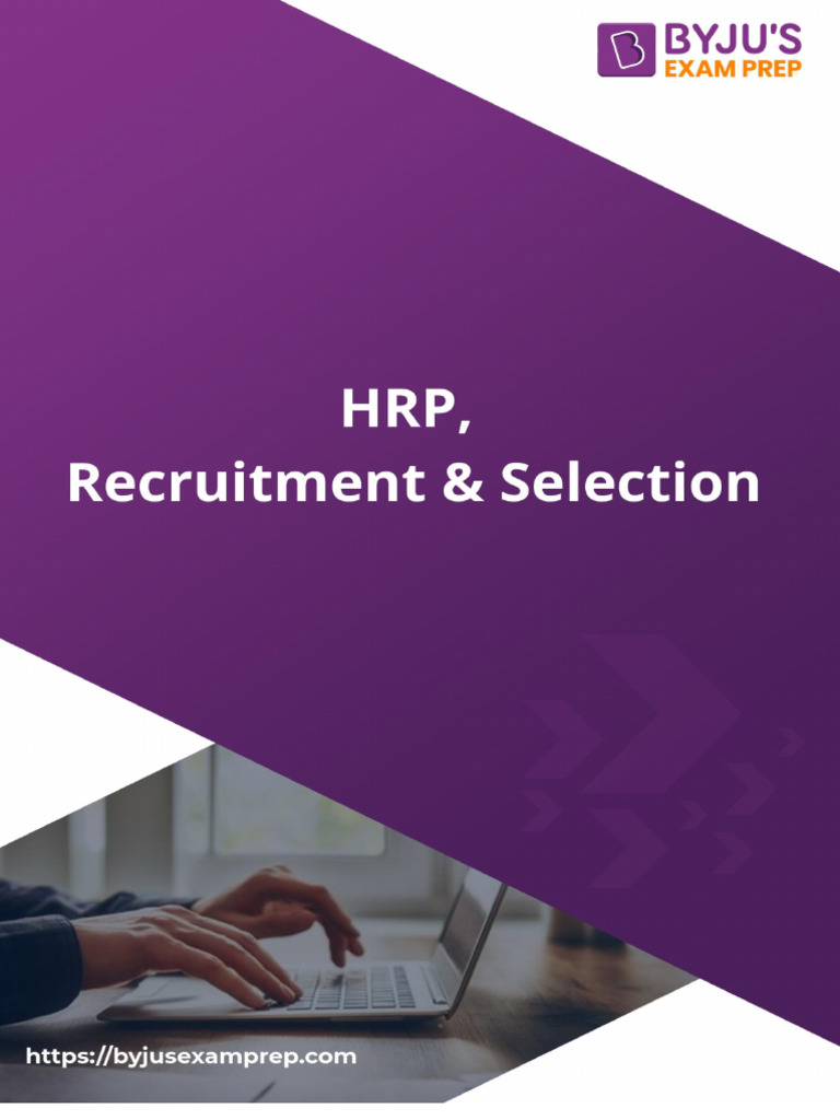 HRP Recruitment Selection 191681893850616 | PDF | Recruitment | Human Resources