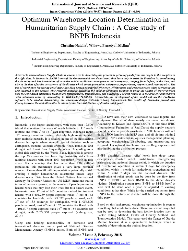 Jurnal 04 Manajemen Operasi | Download Free PDF | Natural Disasters ...