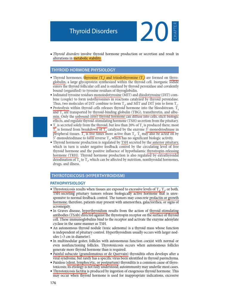 F1) P-Thyroid Disorders | Download Free PDF | Hyperthyroidism | Hypothyroidism