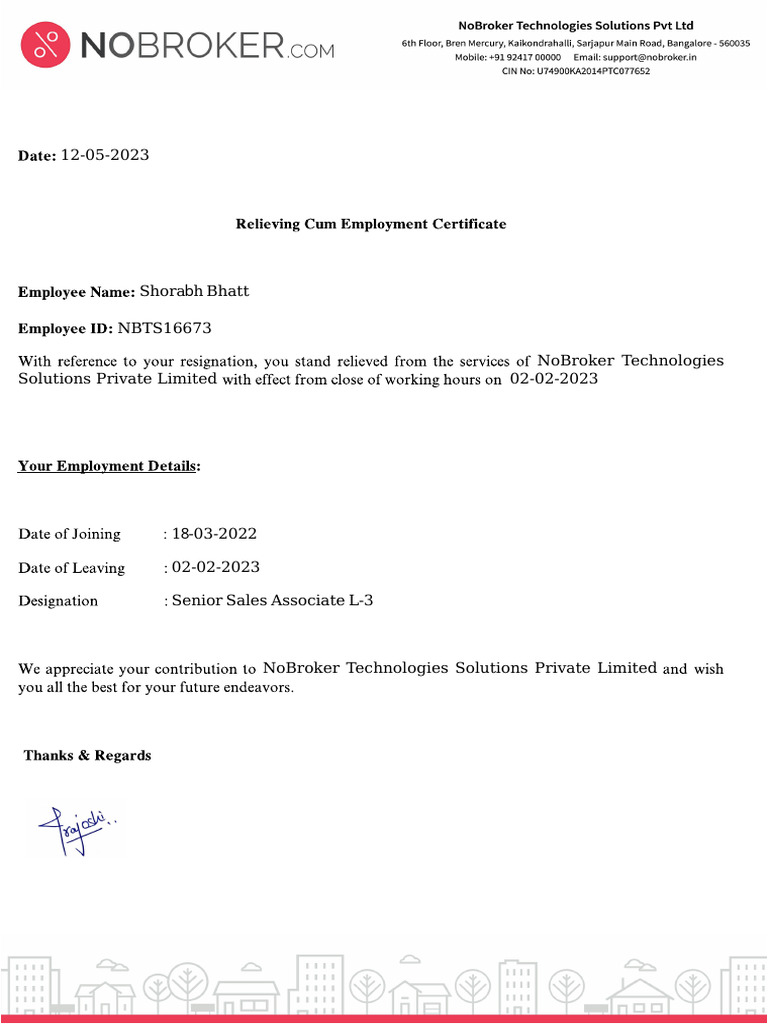 Reliving Letter | PDF