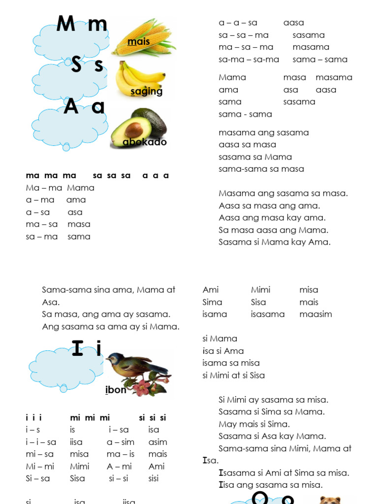 Pagbasa Gamit Ang Marungko Booklet | PDF
