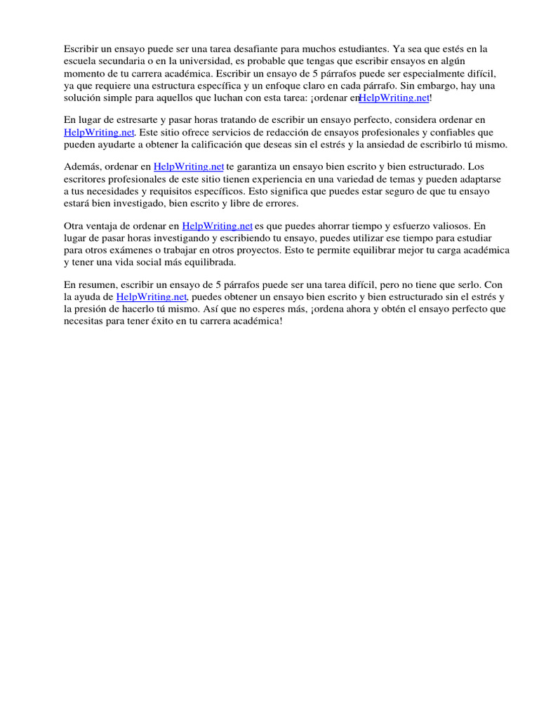 Cómo Escribir Un Ensayo de 5 Párrafos | PDF | Facebook | Subscription ...