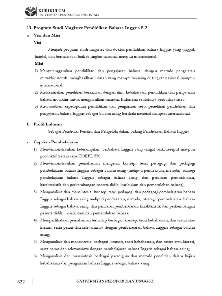 KURIKULUM PENDIDIKAN S2 Dan S3 | PDF