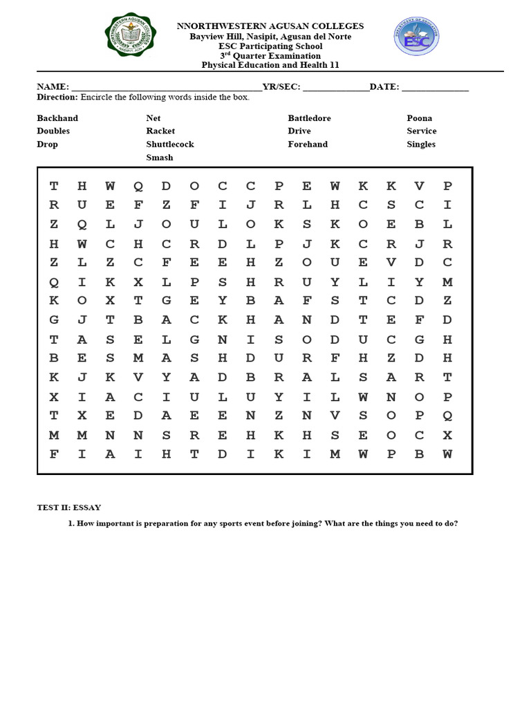 3rd Quarter - PEH 11 | PDF