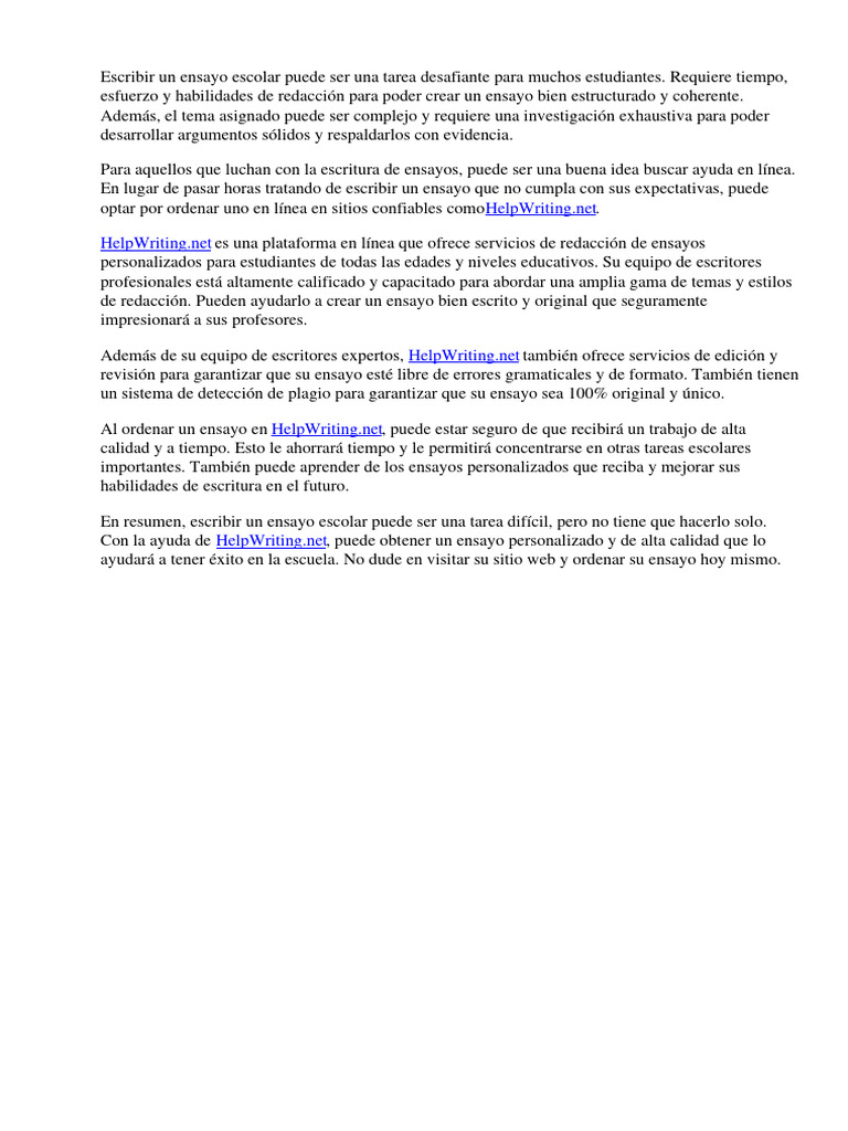 Escritura de Ensayos Escolares | PDF | Ensayos | Literatura de no ficción