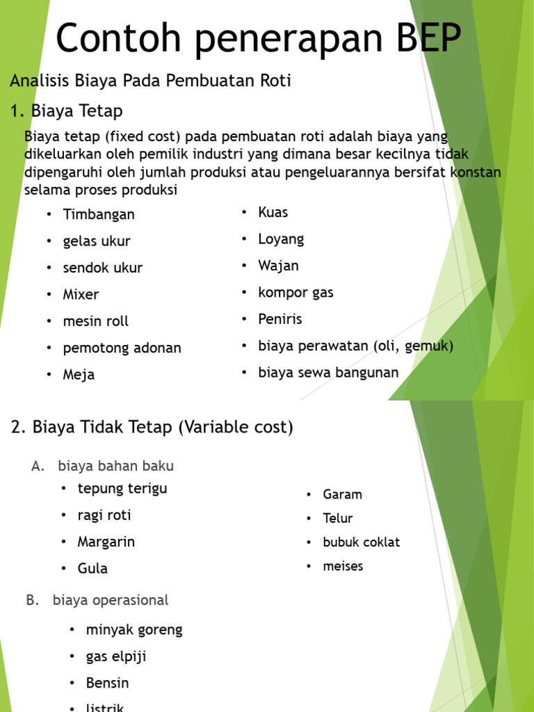 Contoh Penerapan BEP (ATB) | PDF