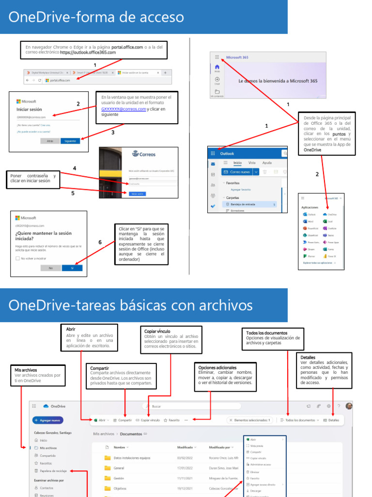 Guia Básica OneDrive | PDF | Archivo de computadora | Software del sistema