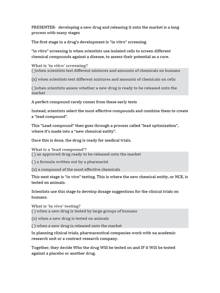 Ingles Farmaceutico | PDF | Pharmacy | Drugs