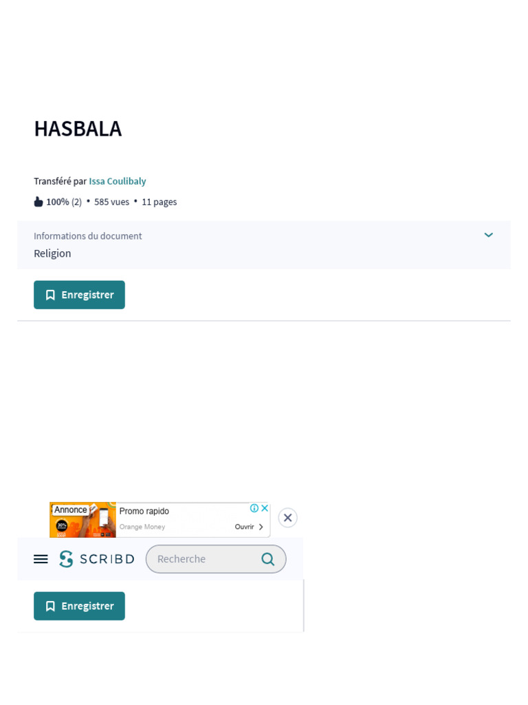 HASBALA - PDF - Doctrines Et Croyances Religieuses - Expérience Et ...