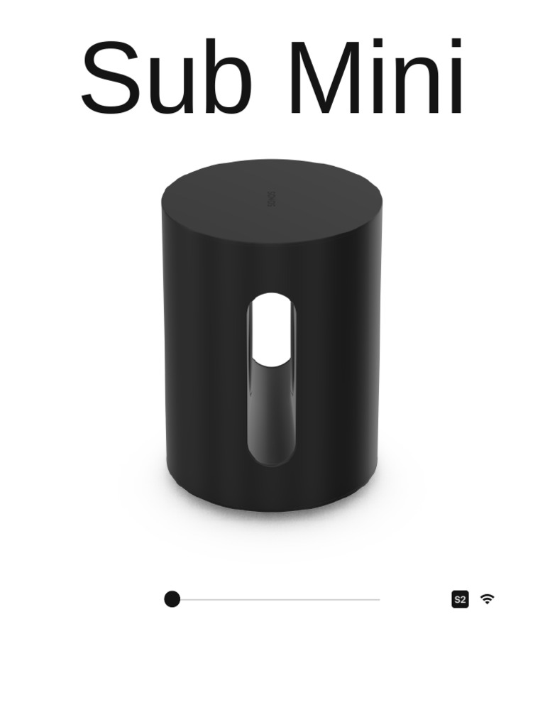 Sub Mini Sonos | PDF | Altoparlante | Informática