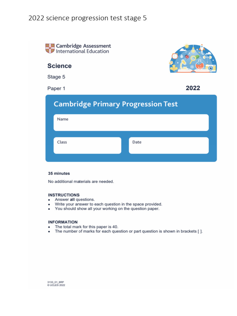 Science Stage 5-01-2022 | PDF