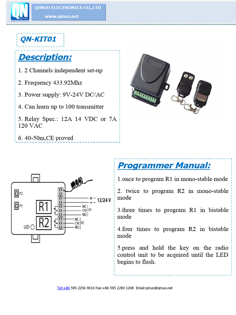 Ucontrol QN-Kit03 | PDF