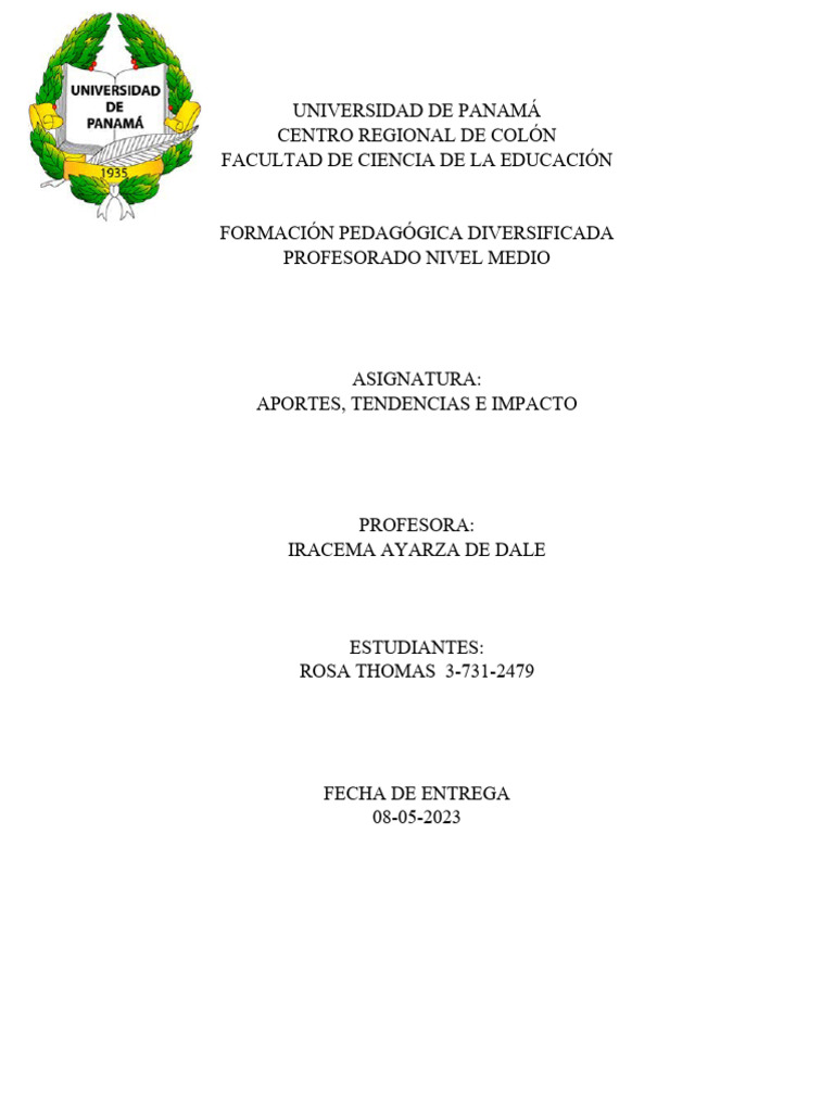 Asig 2 | Descargar gratis PDF | Universidad | Panamá