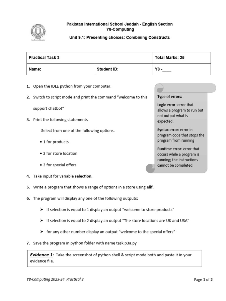 Practical 3 | PDF | Computer Program | Programming Practical 3 | PDF | Computer Program | Programming