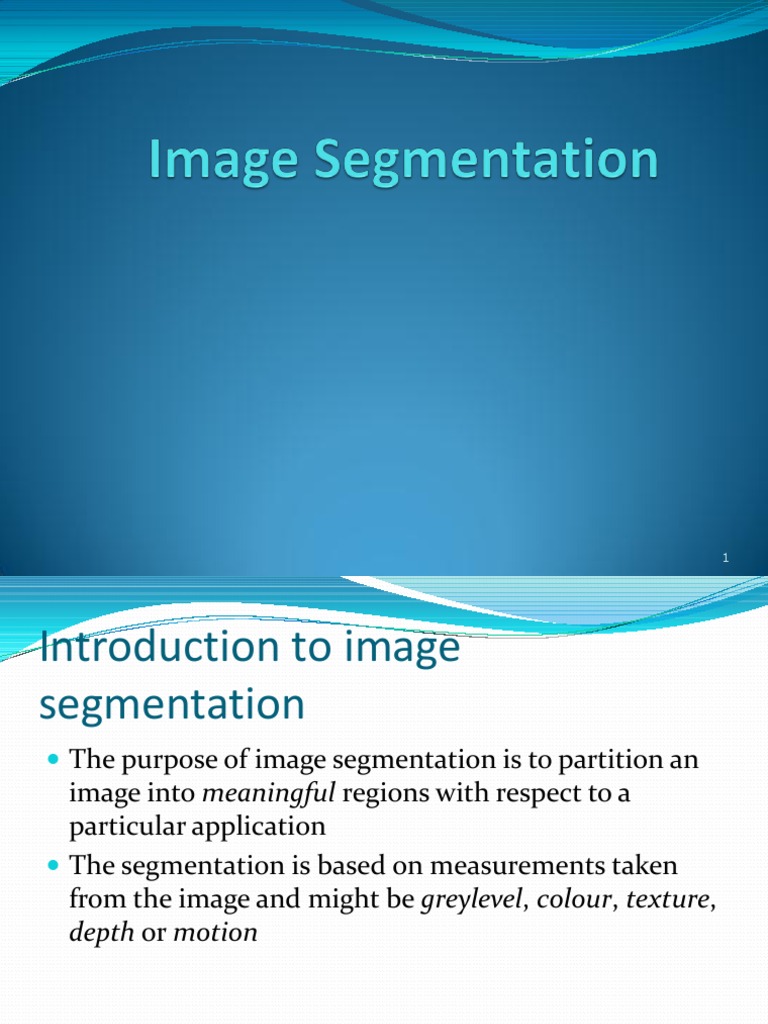 Histogram-Based Image Segmentation | PDF | Image Segmentation | Areas ...