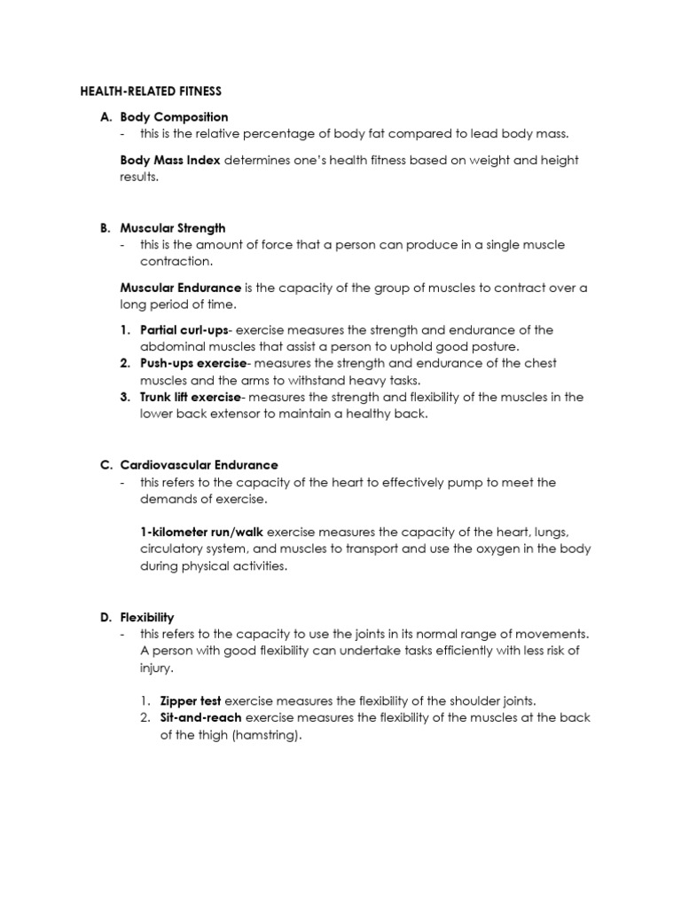 1 Mapeh | PDF | Physical Fitness | Skeletal Muscle