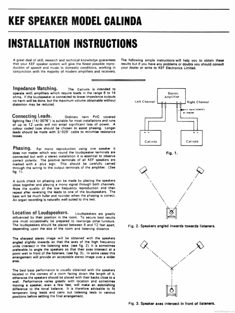 Hfe Kef Calinda en | PDF