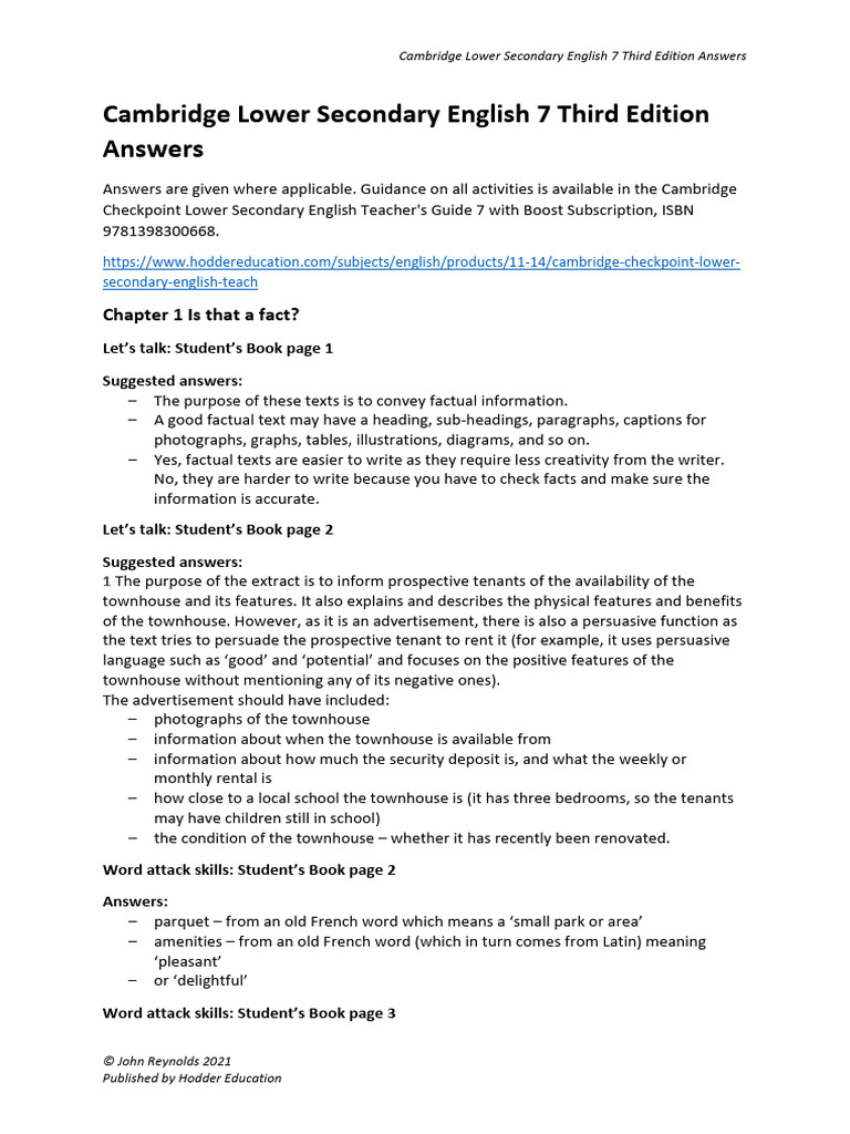 CCLS English Student Book Stage 7 Answers | PDF | Mount Vesuvius ...