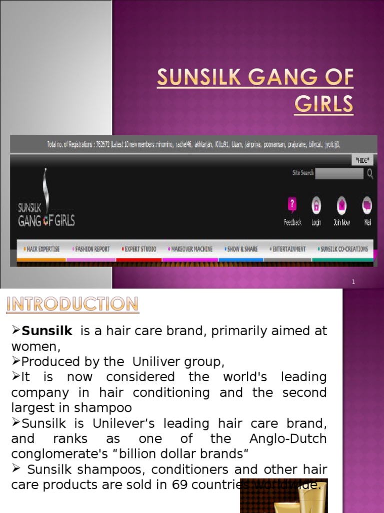 Sunsilk Gang Of Girls Pdf Behavior Target Audience