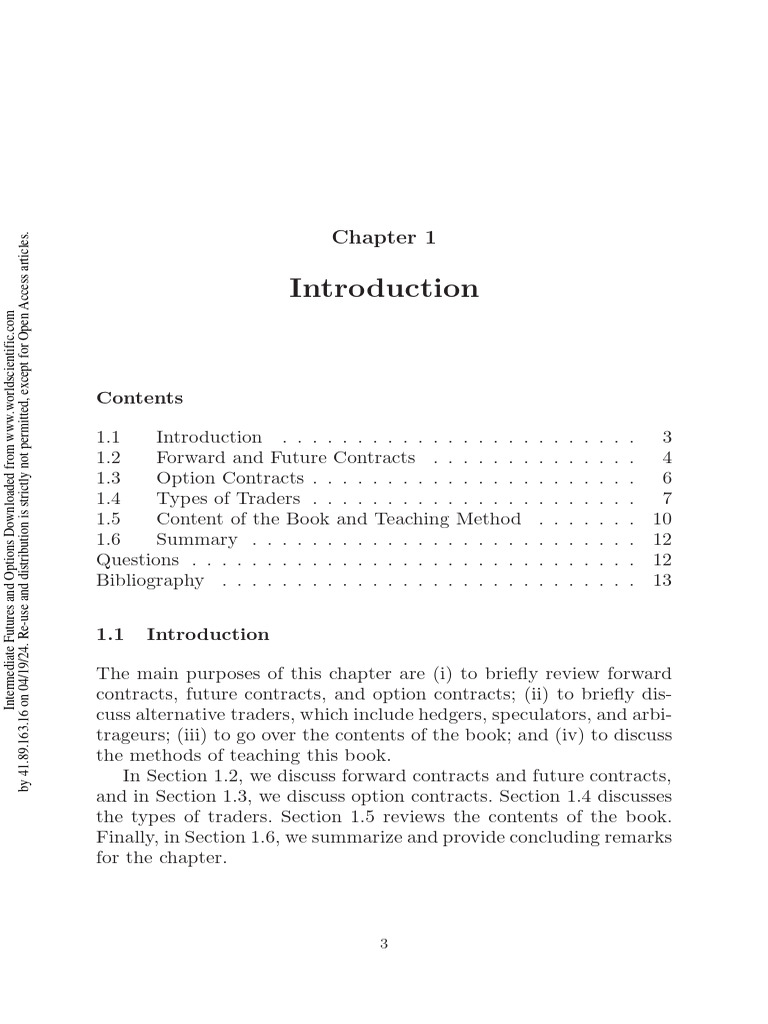2023 Introduction | PDF | Futures Contract | Derivative (Finance)