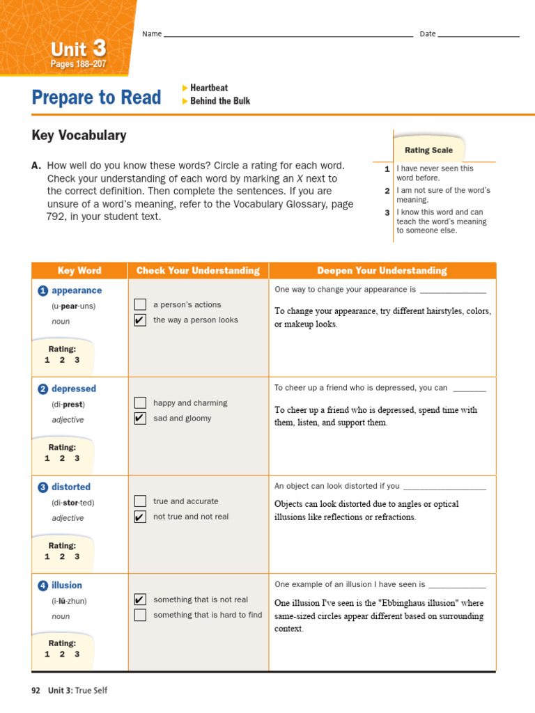 Unit 3 Book..KL2 | PDF | Narration | Feeling
