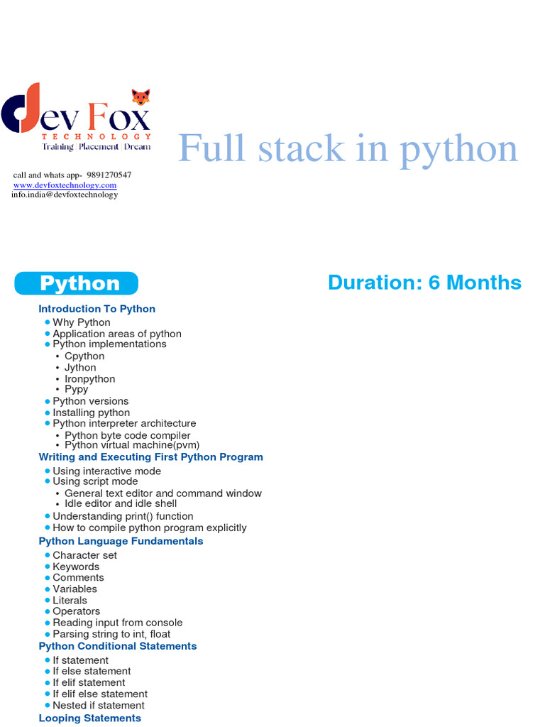 Pythonfullstack Pdf Python Programming Language Sql