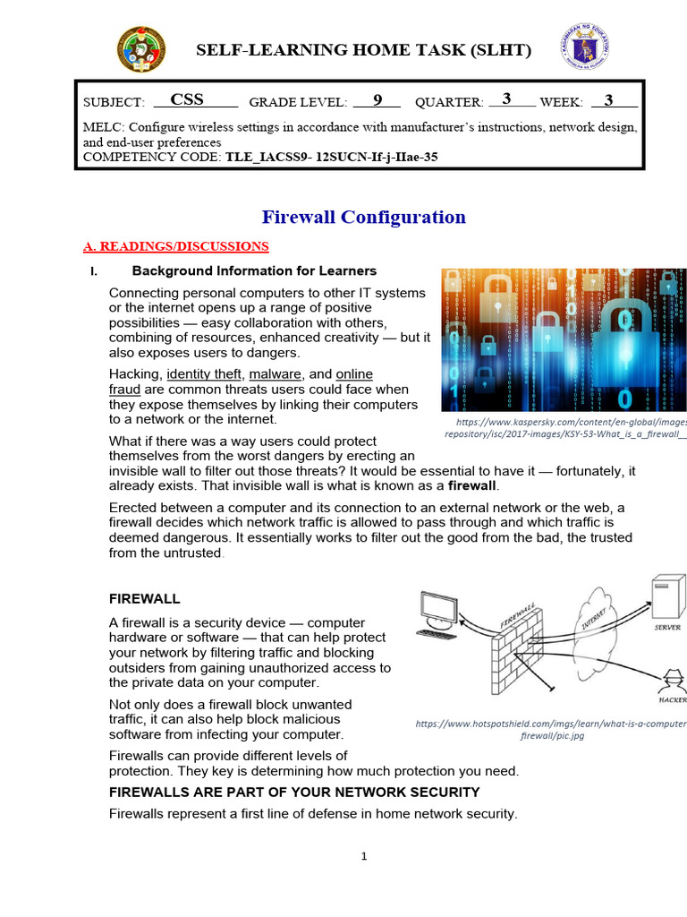 Firewall Configuration | PDF | Firewall (Computing) | Computer Network