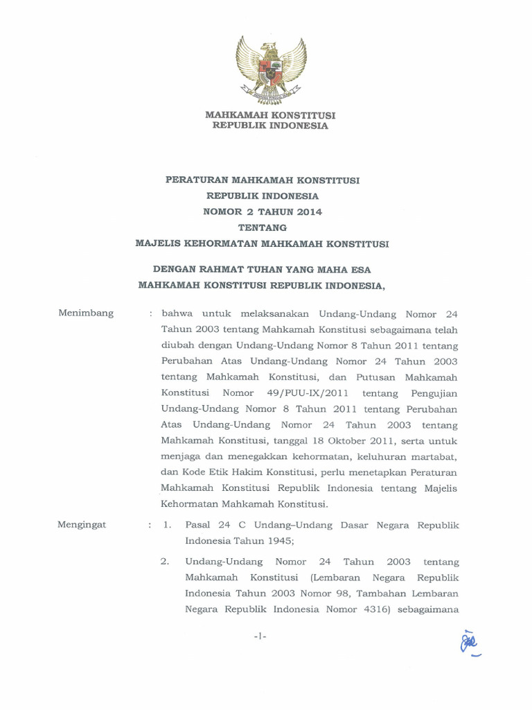 PMK 2 Tahun 2014 | PDF
