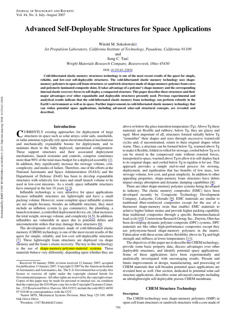 Sokolowski 2007 | PDF | Composite Material | Shape Memory Alloy