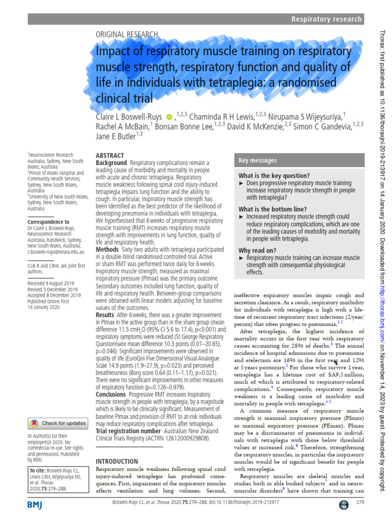 02 - Impact of Respiratory Muscle Training On Respiratory Muscle ...