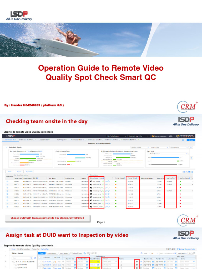 Operation Guide to Remote Video smart QC - 07052022 - Copy | PDF ...