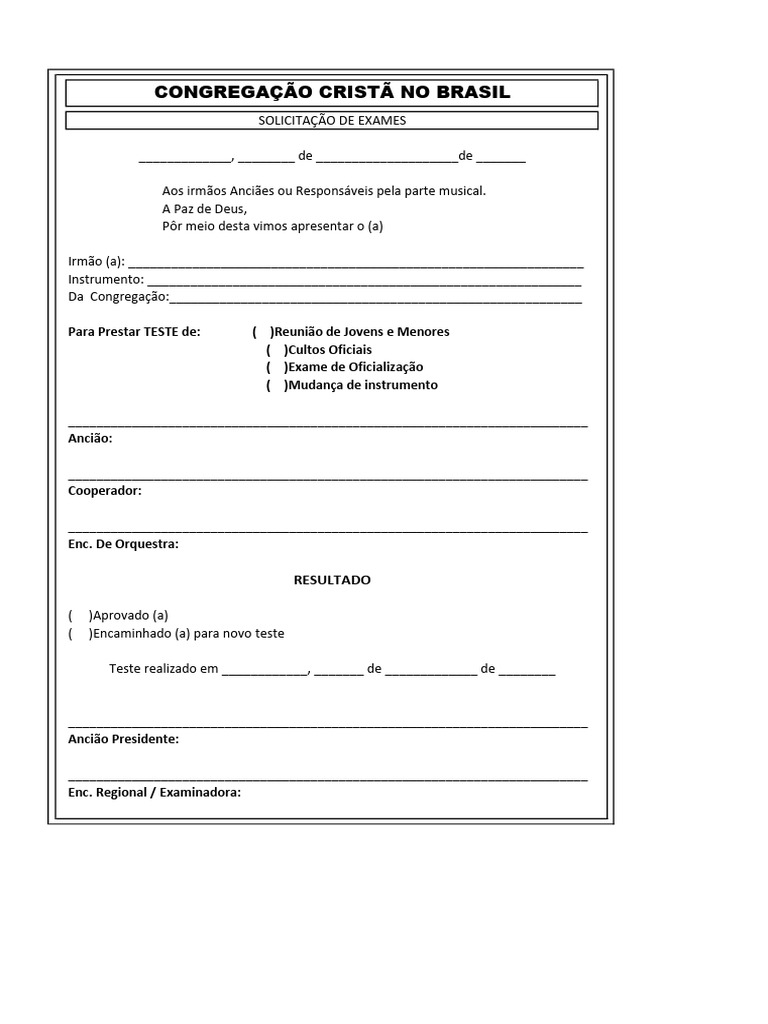 Ficha de Exames CCB | PDF