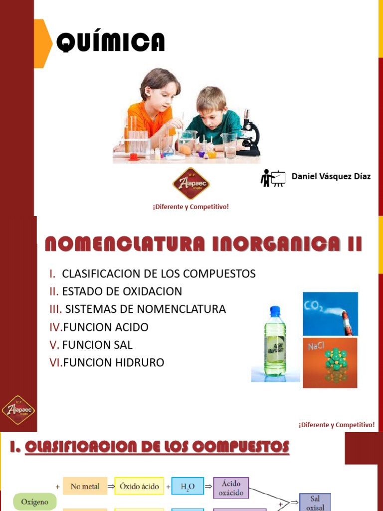 Nomenclatura Inorganica Ii | PDF | Sal (química) | Sustancias químicas