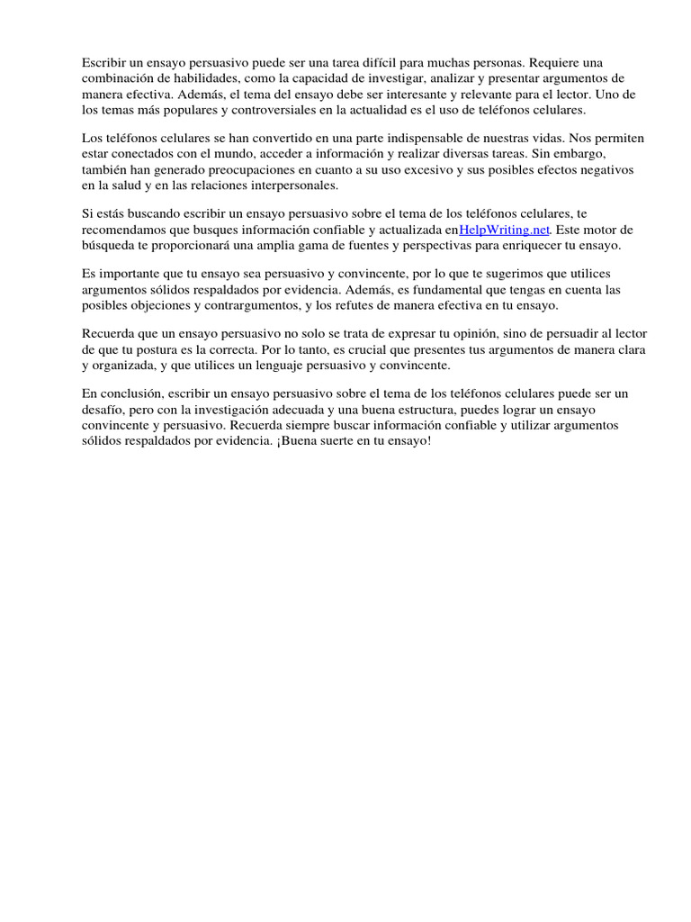 Guía para Ensayos Persuasivos Efectivos | PDF | Scribd | Websites