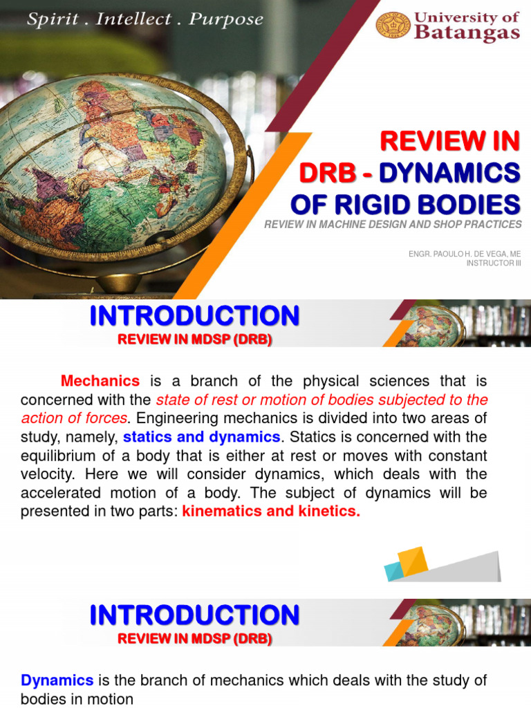 REVIEW IN DRB Part1 | PDF | Classical Mechanics | Kinematics